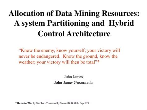 Ppt Optimizing Resource Allocation For Joint Force Operations