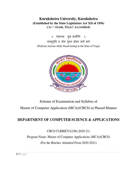 Cbcs Mca Final Pdf