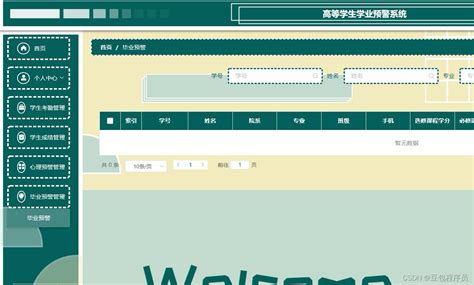 Pythonvue高校学生学业预警系统 Csdn博客