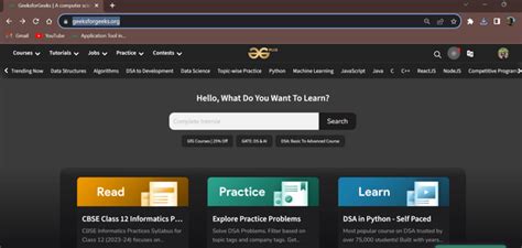 Layout Tab In Google Chrome Browser GeeksforGeeks