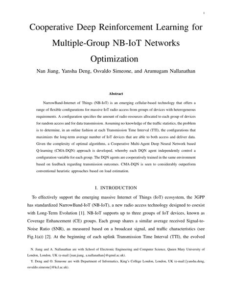 Pdf Cooperative Deep Reinforcement Learning For Multiple Groups Nb