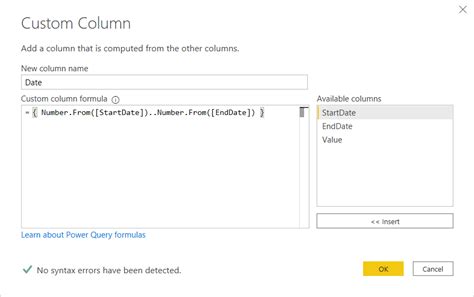 How To Fill Dates Between Start Date And End Date In Power Bi Power Query