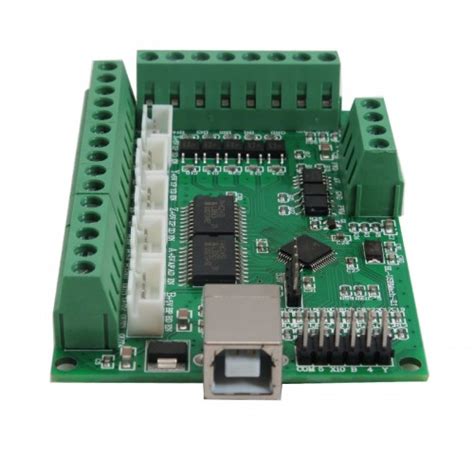 کارت کنترلر دستگاه Cnc پنج محور با پشتیبانی از نرم افزار Usb Mach3 و پالس خروجی 100khz