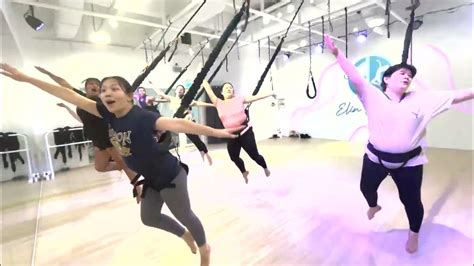 Bungee Workout Fitness Class Session Elin Dance Studio Youtube