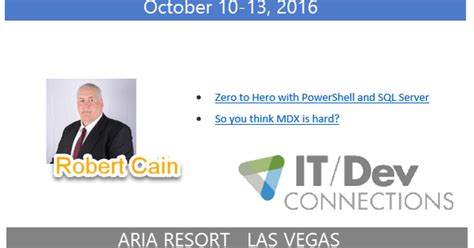 Itdev Connections 2016 Speaker Highlight Robert Cain