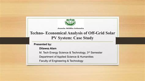 Off Grid Pv System Pptx