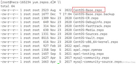Linux Centos7中yum的使用更新yum源