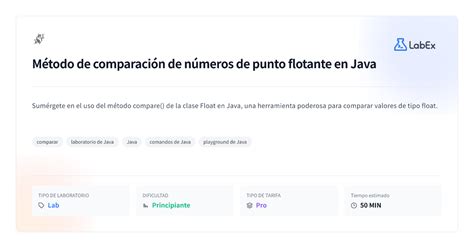 Dominando El Método De Comparación De Números De Punto Flotante En Java Labex