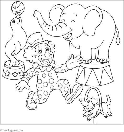 Clown Coloring Pages Free Printable Pdf Downloads