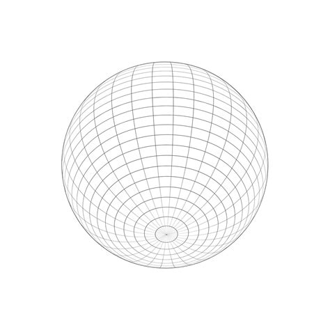 Premium Vector 3d Sphere Wireframe Icon Orb Figure Spherical Shape Grid Ball Isolated On White