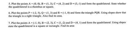 Solved Plot The Points A B C And Chegg