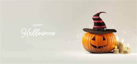 Premium Photo Festive Background With Pumpkin Naked And Candles On A Light Background
