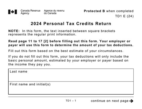 Form TD1 2024 Fill Out Sign Online And Download Printable PDF Canada Templateroller