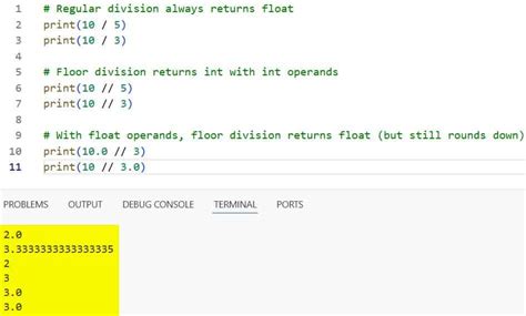 What Does Mean In Python Floor Division With Examples