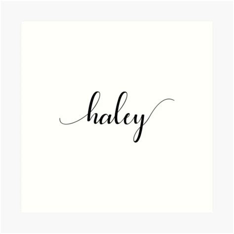 Haley Name Design