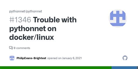Trouble With Pythonnet On Dockerlinux · Issue 1346 · Pythonnetpythonnet · Github