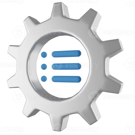 Menu Setting 3d Illustration 11617979 Png