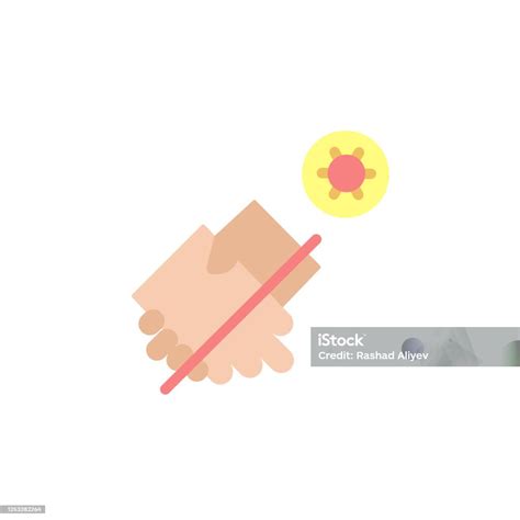 핸드 쉐이킹 코로나바이러스 아이콘 Ui 및 Ux 웹 사이트 또는 모바일 응용 프로그램에 대한 바이러스 성 전염병 아이콘의 간단한