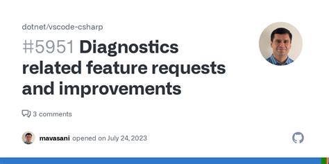 Diagnostics Related Feature Requests And Improvements · Issue 5951