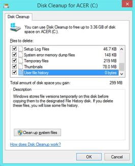 Windows Clean Temporary Files Using The Disk Cleanup Utility