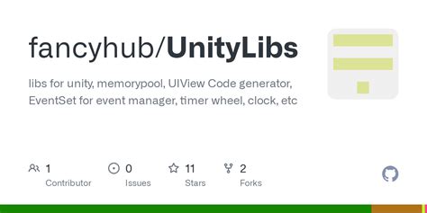 Github Fancyhubunitylibs Libs For Unity Memorypool Uiview Code