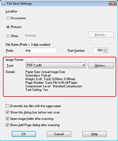 Scanning To A PDF File