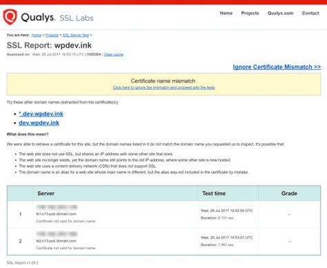 How To Fix ERR SSL VERSION OR CIPHER MISMATCH