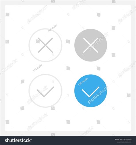 Accept Decline Ui Elements Kit Decision Stock Vector Royalty Free Shutterstock