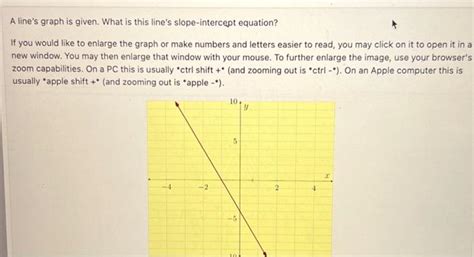 Solved A Line S Graph Is Given What Is This Line S Chegg Com