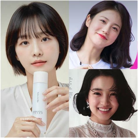 여자 짧은 단발 긴 단발 종류 굵은 웨이브펌 볼륨매직 C컬 S컬 박규영 신예은 김태리 단발 네이버 블로그
