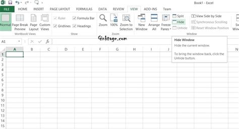 How To Hide The Complete Excel 2013 Workbook Developer Publish