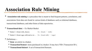 Association Rule Mining Data Mining Pptx