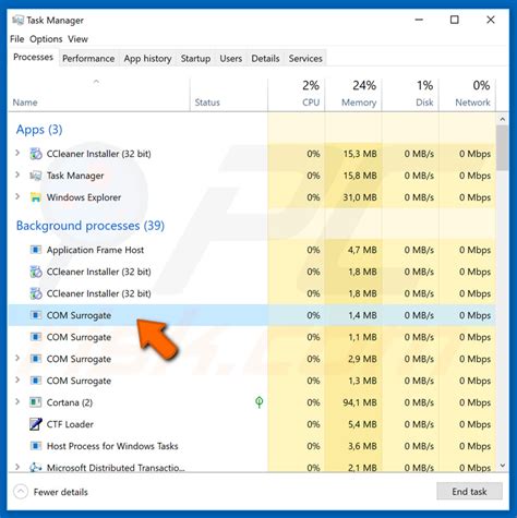 Virus Com Surrogate Instrucciones De Eliminación De Malware Actualizado