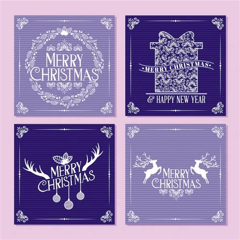 Premium Vector | Merry christmas decoration