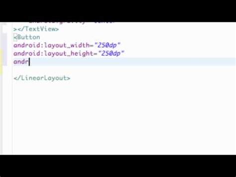 Android Application Development Tutorial Creating A Button In XML And Adding An ID Video