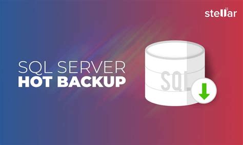 sql server hot backup stellar