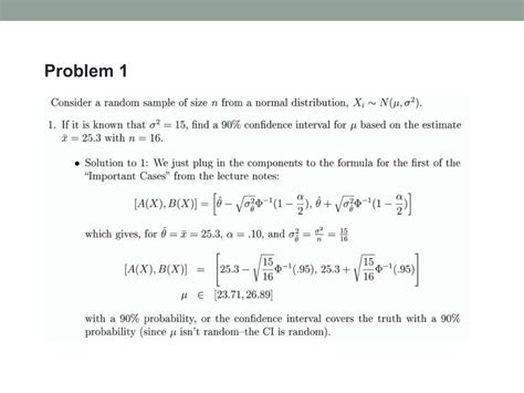 Innovative Methods For Confidence Interval Calculation Pptx