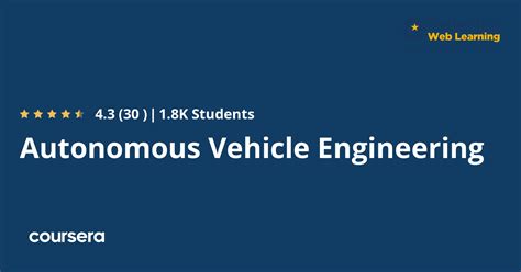 Autonomous Vehicle Engineering Specialization 3 Courses Unina Coursera