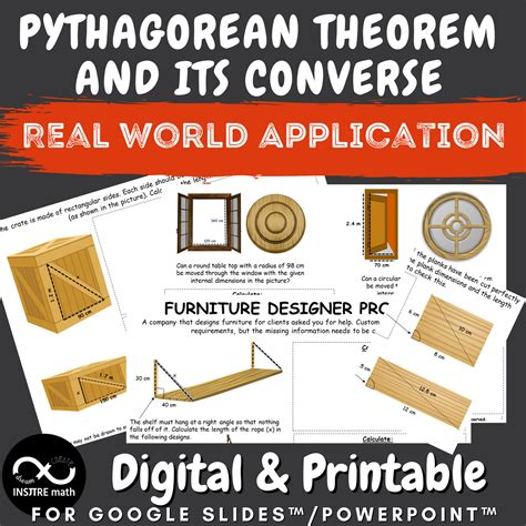 Pythagorean Theorem And Its Converse Real World Math Application Right