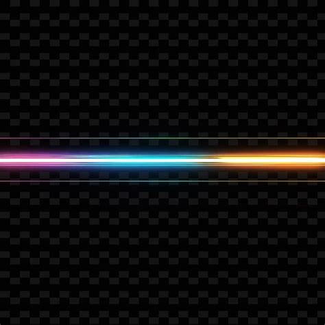 Premium Psd Png Fluorescent Light Rays With Glowing Light And Lime