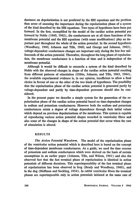 The Repolarization Phase Of The Cardiac Ventricular Action Potential A