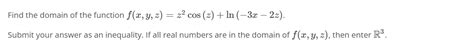 Solved Find The Domain Of The Function Chegg