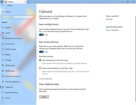 How To Sync Clipboard Across Devices On Windows 10 RS 5