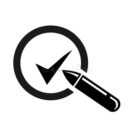 Vector Illustration Tick Icon Labels Agreement Stock Vector Illustration Of List Right