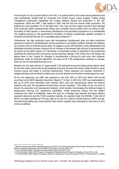 Programme Analysis Jsf F 35 From Lockheed Martin Pdf Free Download