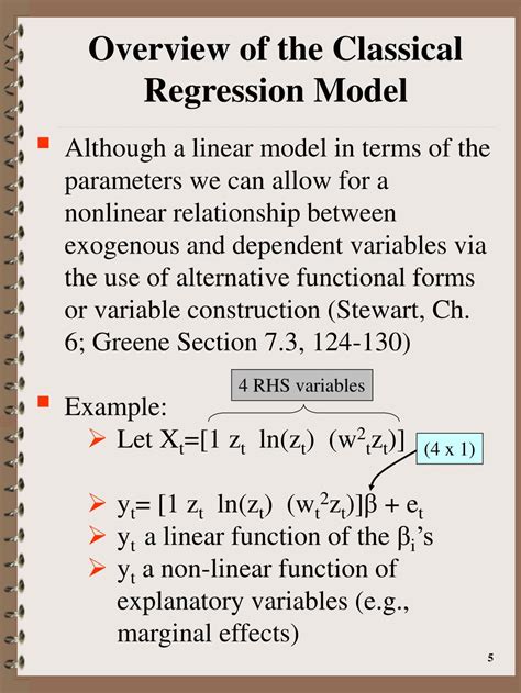 Ppt An Overview Of The Classical Regression Model Powerpoint Presentation Id4032028