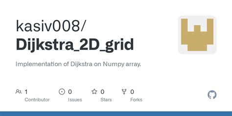 GitHub Kasiv008 Dijkstra 2D Grid Implementation Of Dijkstra On Numpy Array