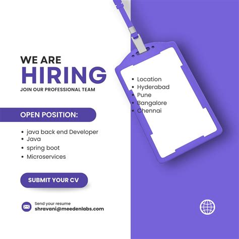 Hiring Javadeveloper Backenddeveloper Chennaijobs Bengalurujobs