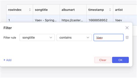 Filter Table Optional Case Sensitive · Issue 50 · Openblocks Dev