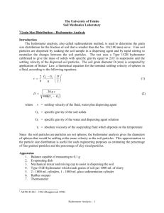 Soil Particle Size Analysis Test